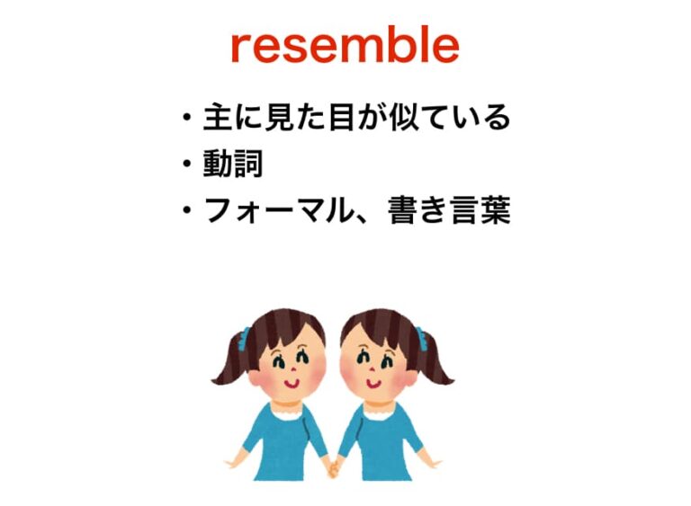 similar・resembleの違いは？「似ている」の英語表現まとめ | 【Aitem】池袋校とオンラインの英会話スクール