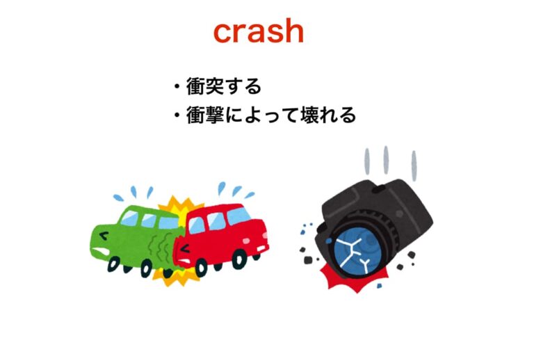 【図解】crashとcrushの違いは？使い分けは簡単！ | 【Aitem】池袋校とオンラインの英会話スクール