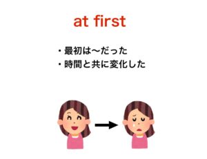 firstとat first の違いは？使い分けのポイントはたった1つ！ | 【Aitem】池袋校とオンラインの英会話スクール